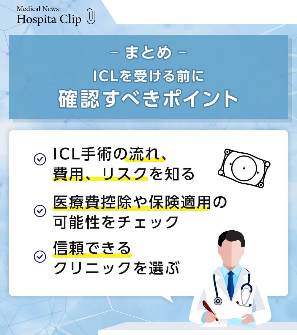 ICL手術の流れは？費用やリスク、おすすめできない人について解説 - ホスピタクリップ【公式】医療メディア